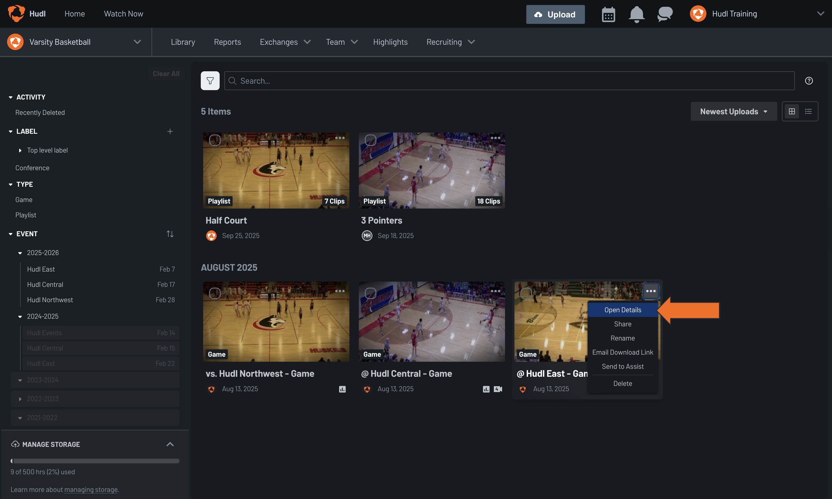 Add or Edit Video Details • Hudl Support