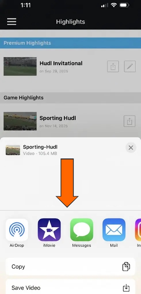 Share Your Highlights • Hudl Support