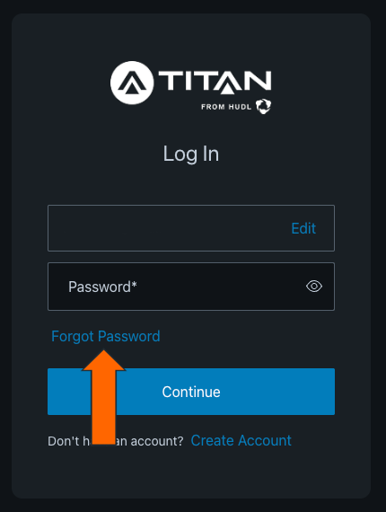 Reset Password • Titan • Hudl Support