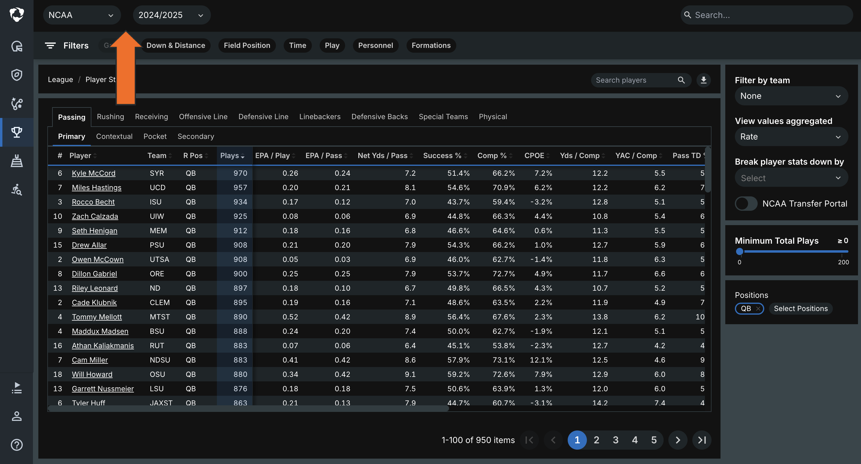 Analyze Player Stats • Hudl Support