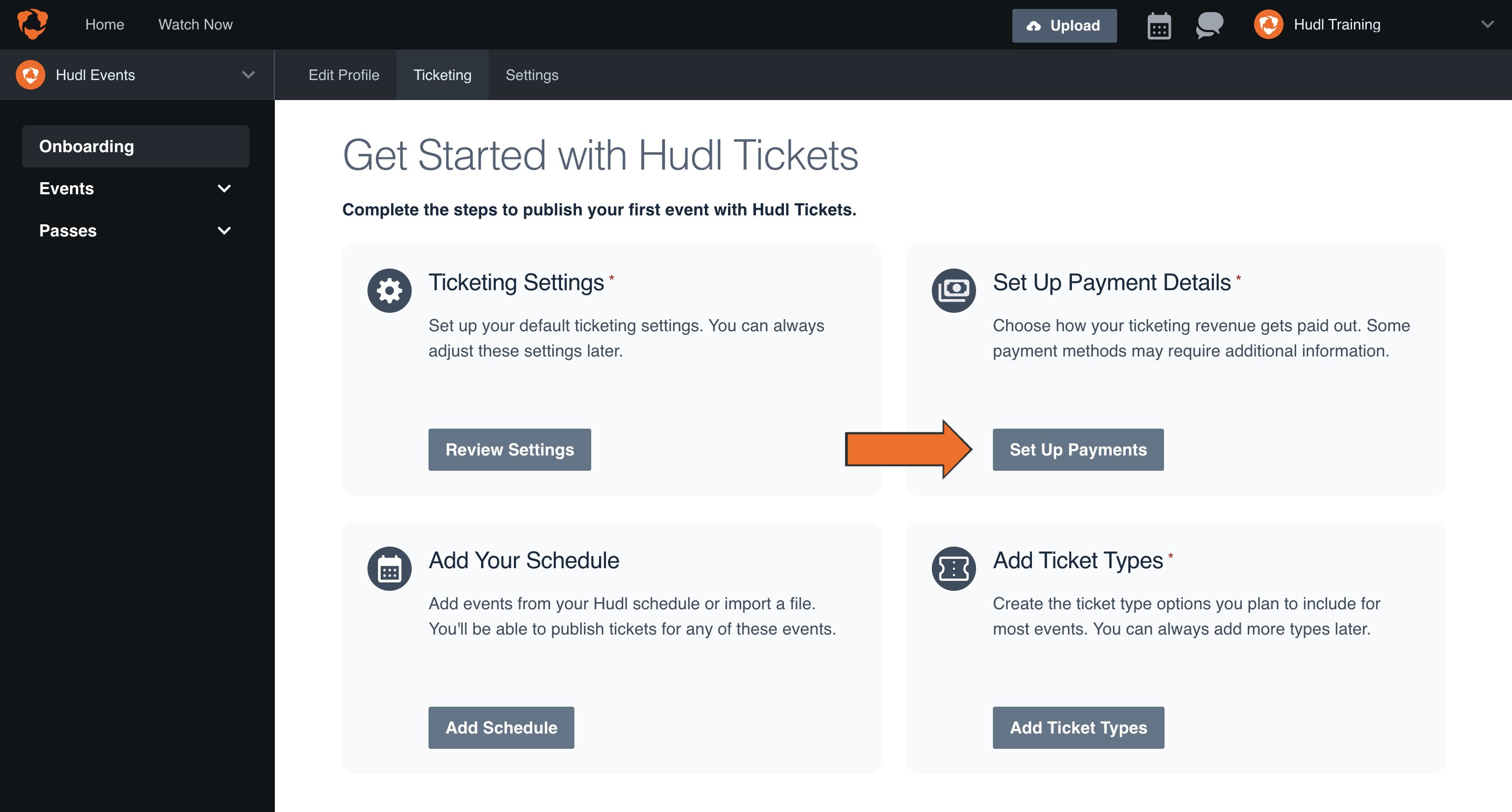 Set Up Payment Details • Hudl Support