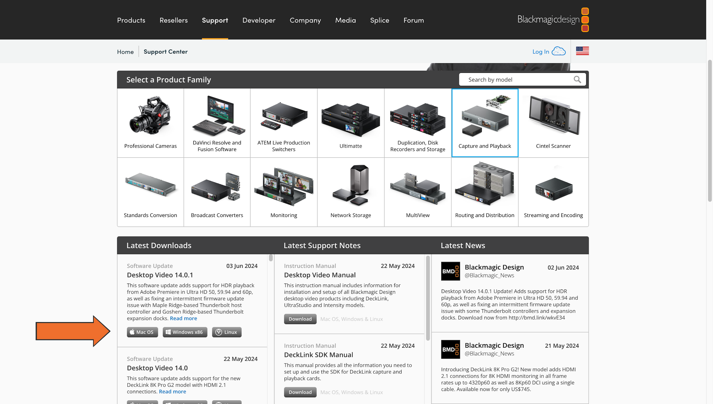 Download and Update Blackmagic Drivers • Hudl Support