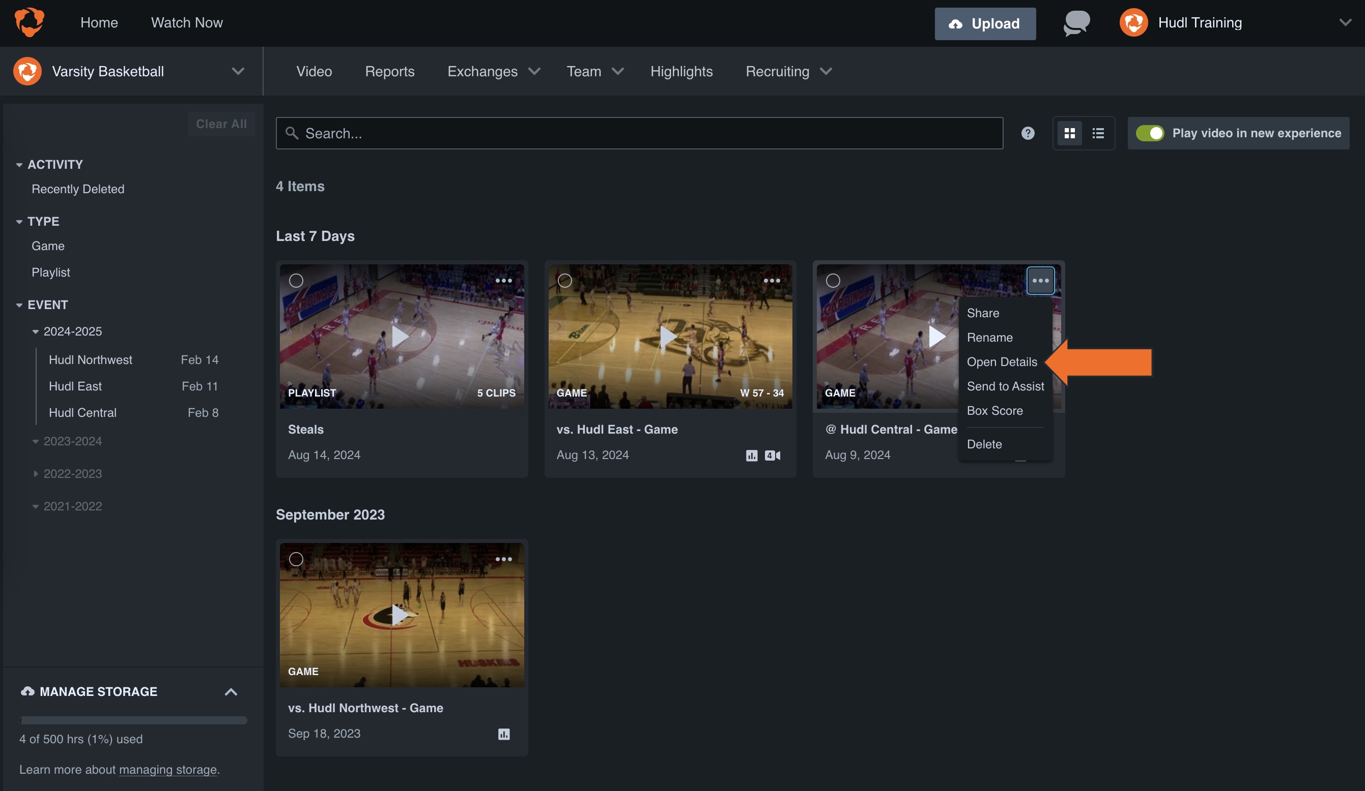 Add or Edit Video Details • Hudl Support