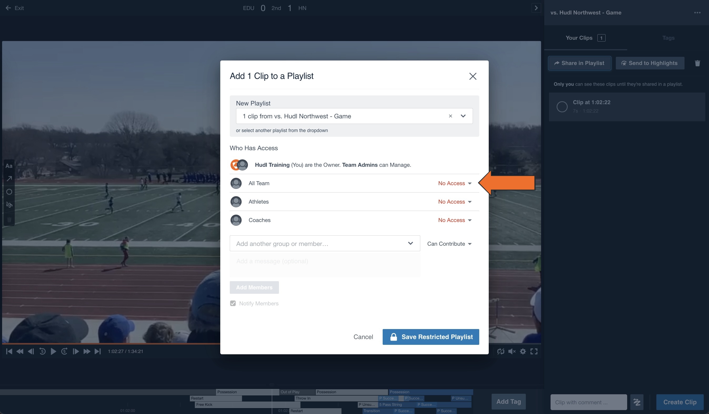Create Playlists | Hudl Library • Hudl Support