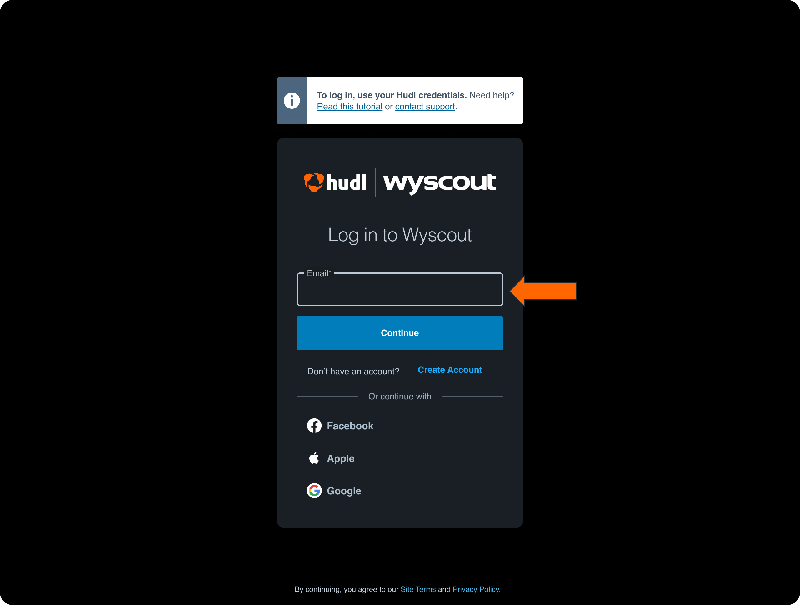 Log In to Wyscout • Hudl Support