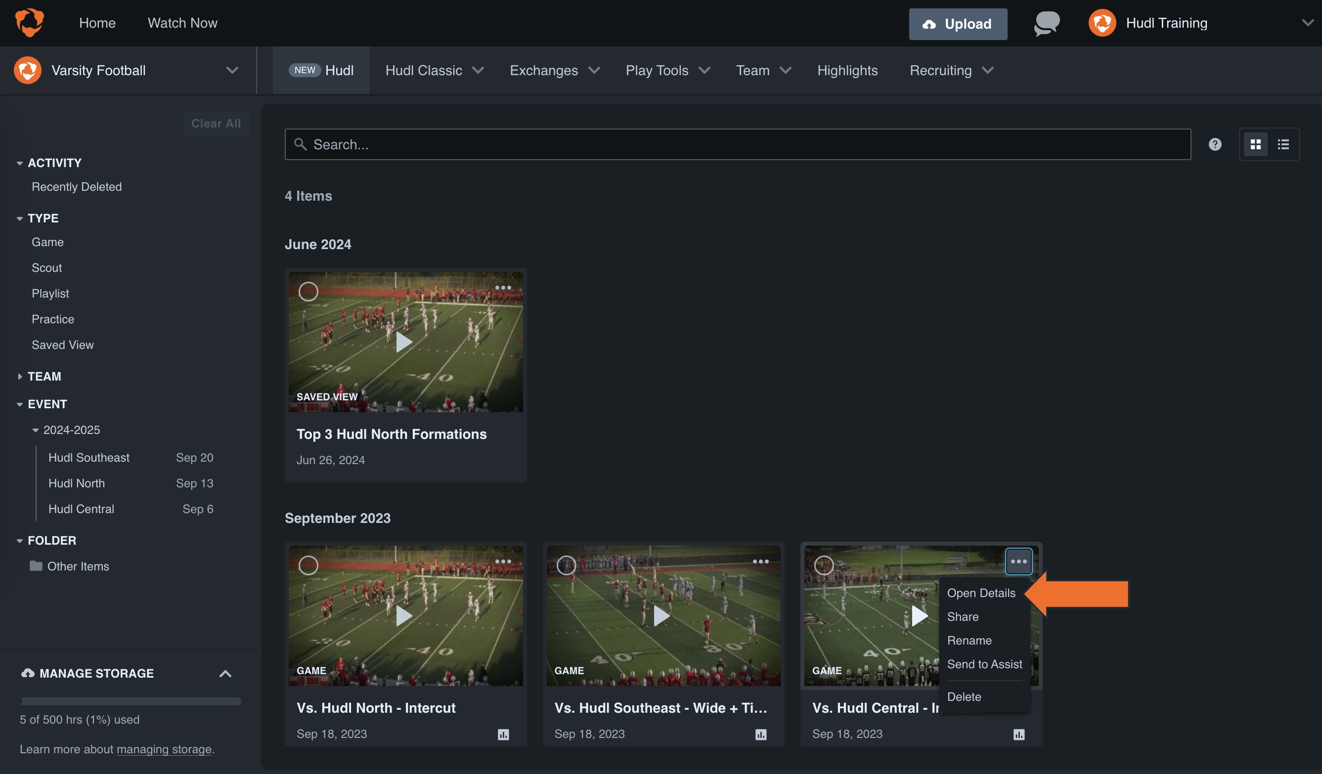 Edit Video Clips | New Hudl Library • Hudl Support