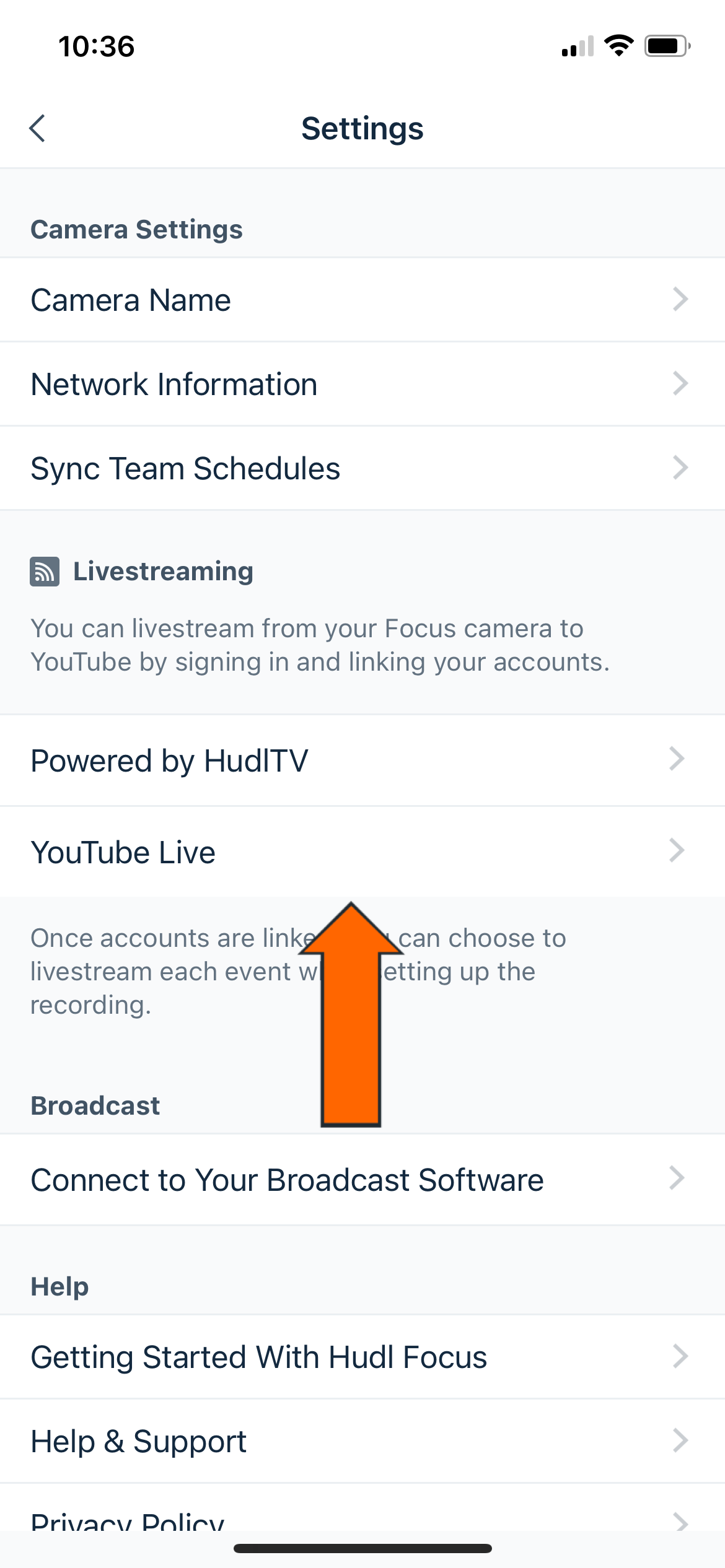 Connect YouTube Account • Hudl Support