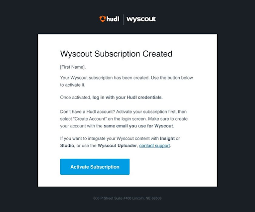 Activate Wyscout Subscription • Hudl Support