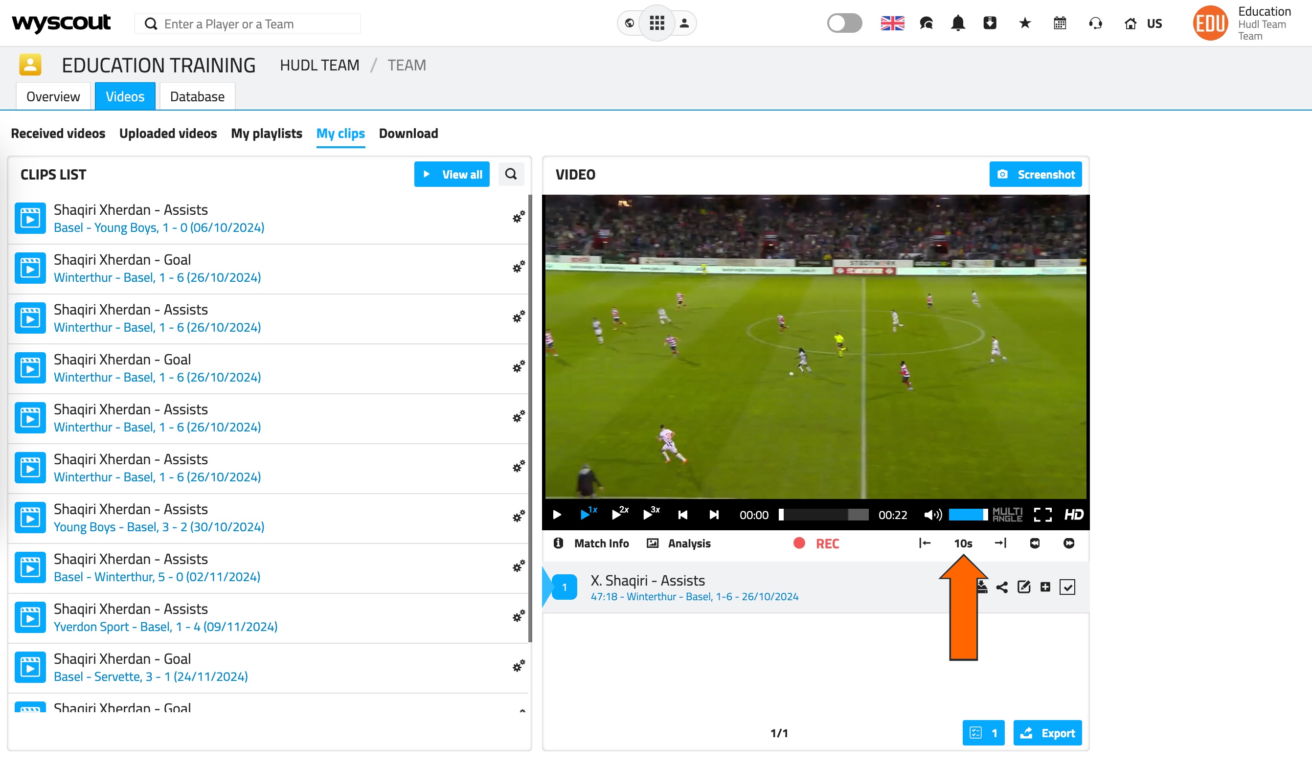 Extend the Length of a Clip • Hudl Support