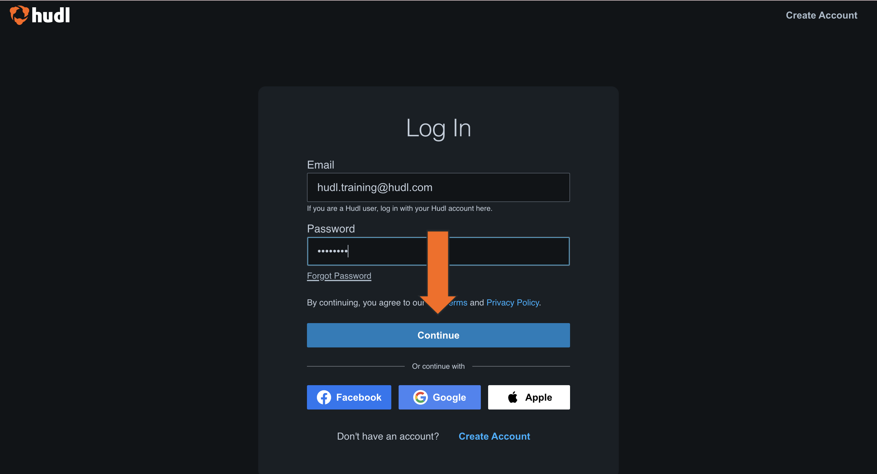 Log In to Hudl Fan Account • Hudl Support