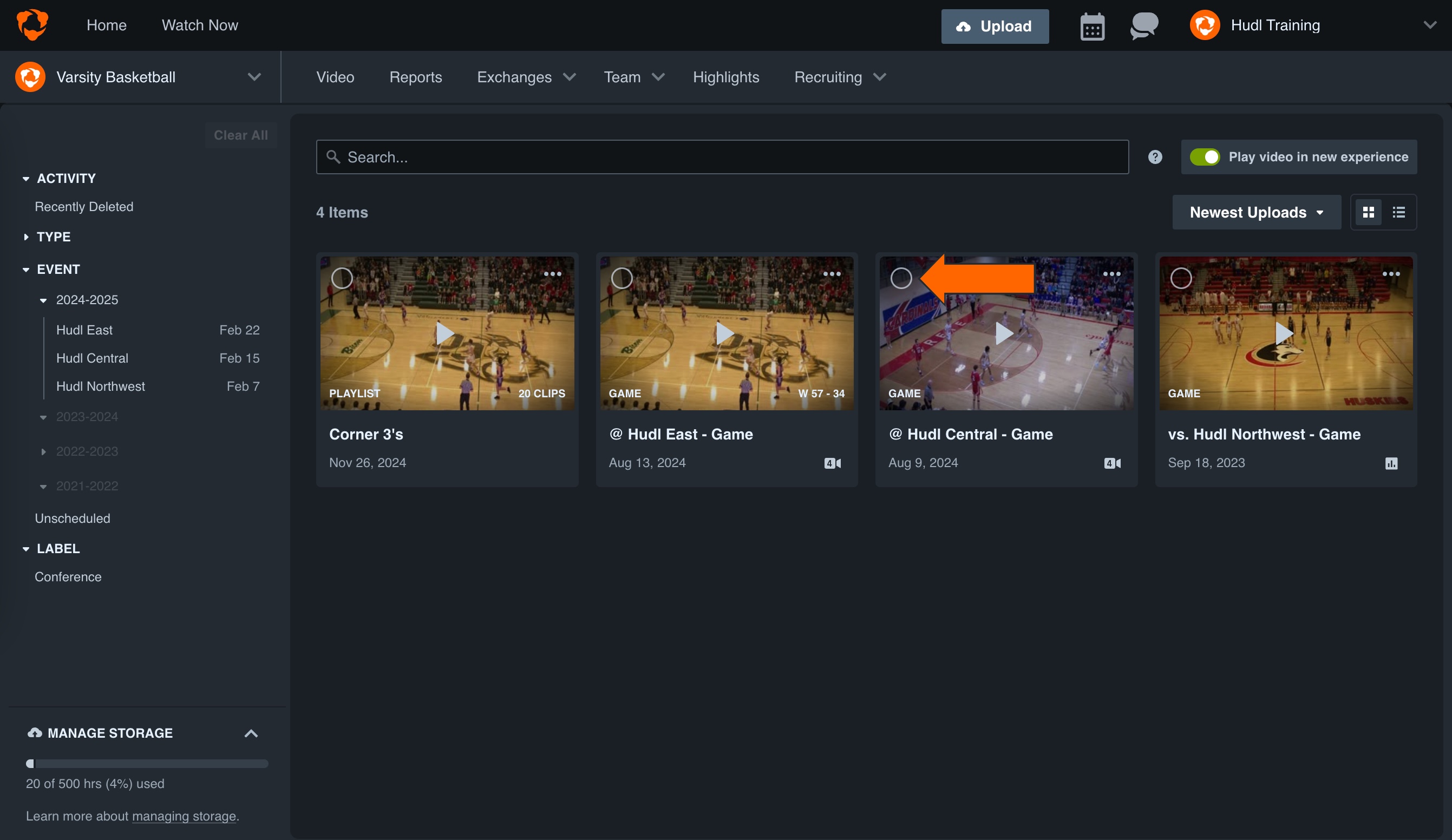 Submit a Game to Hudl Assist • Hudl Support