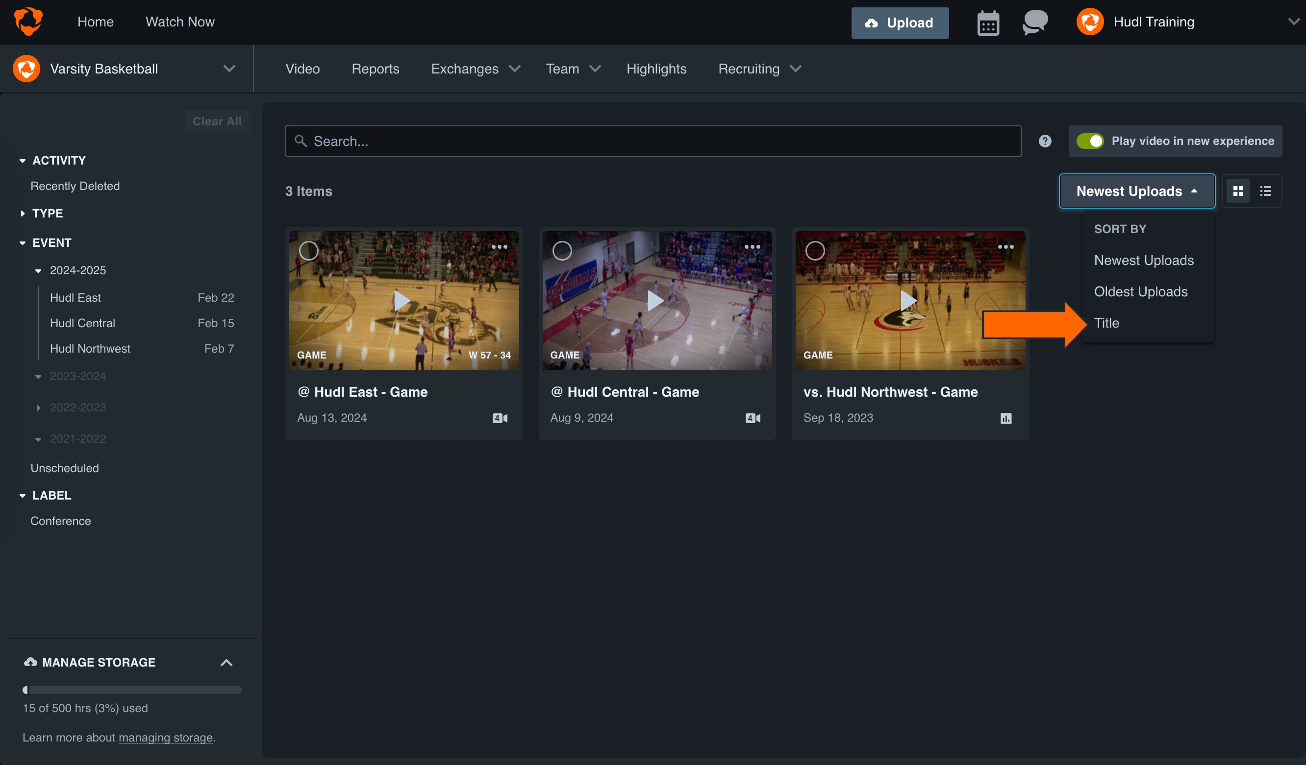 Find Your Video • Hudl Support