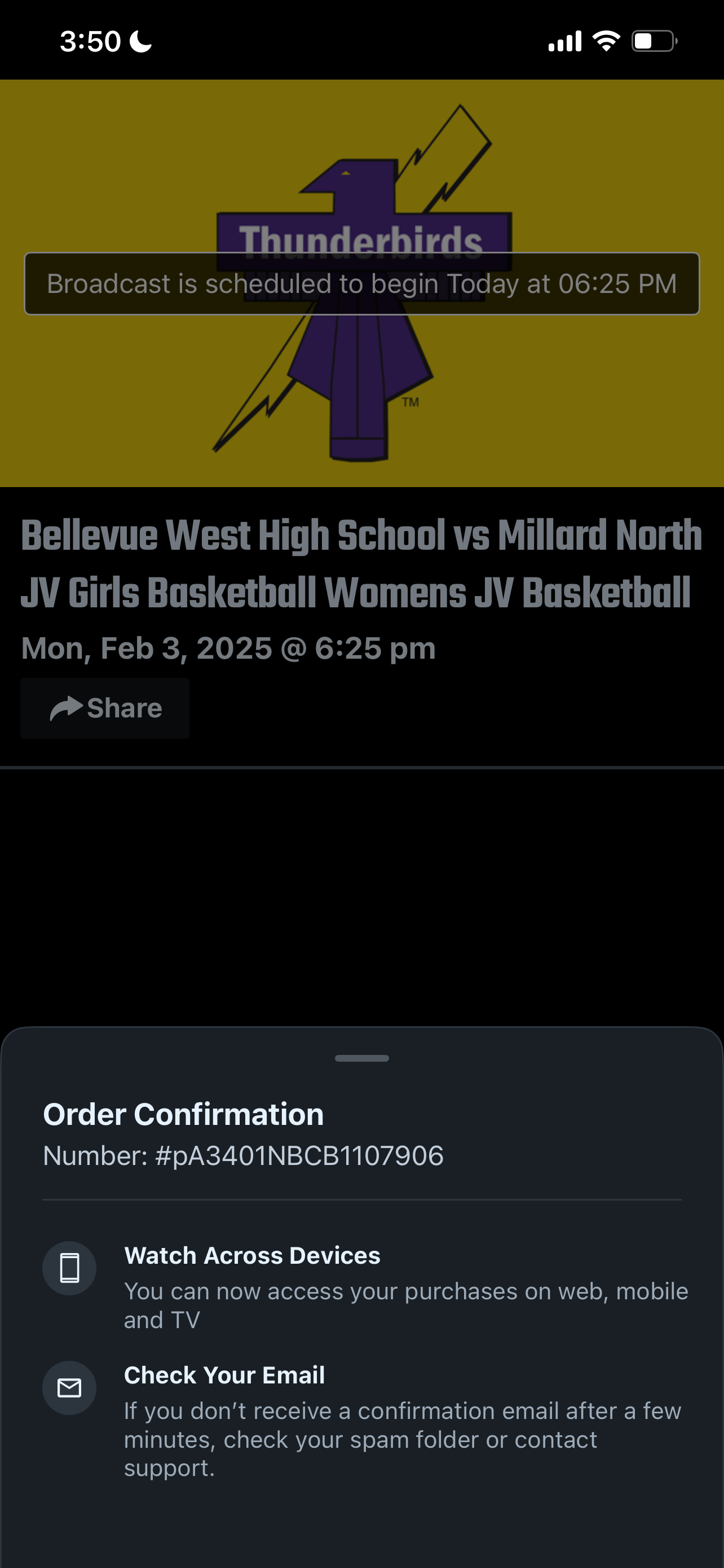 Purchase a Livestream • Hudl Support