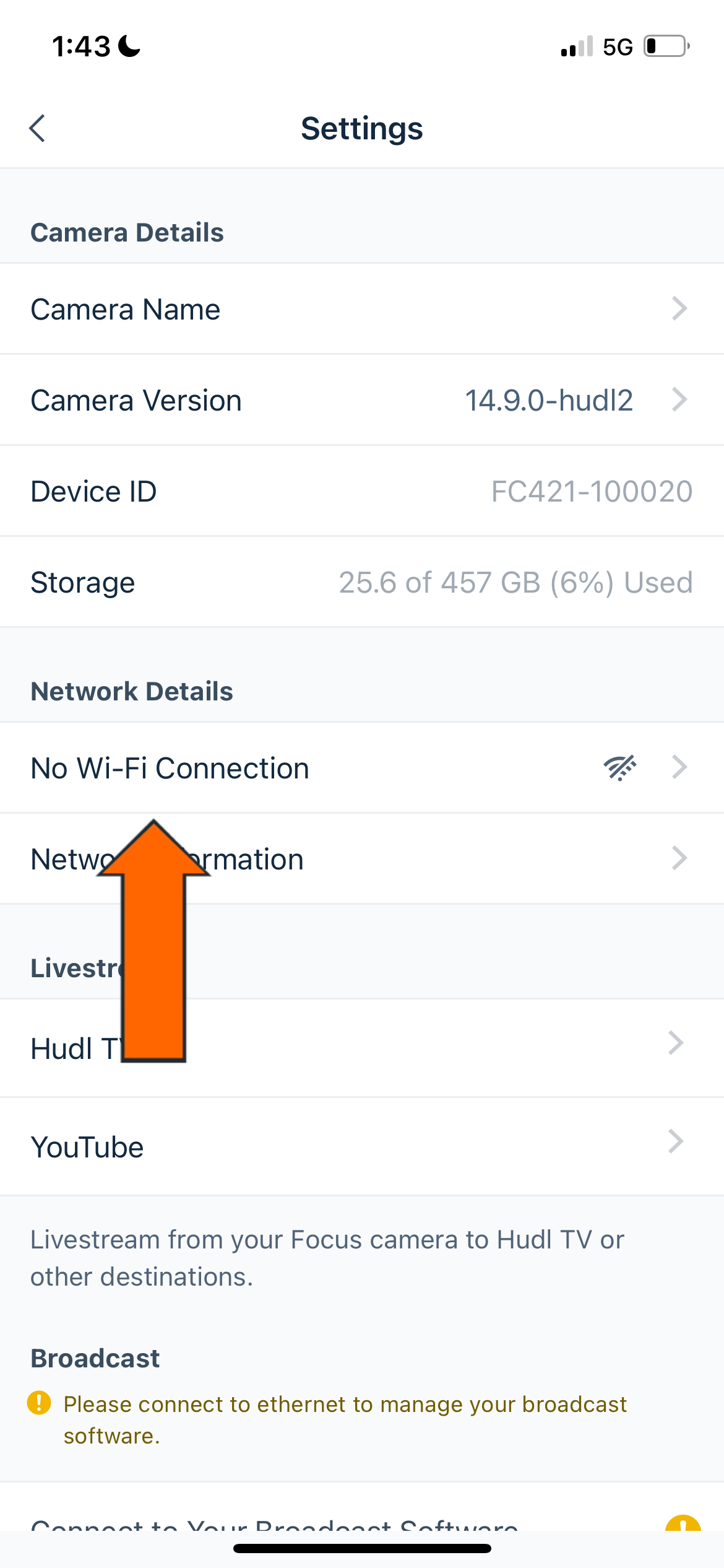 Connect Flex to a Network • Hudl Support