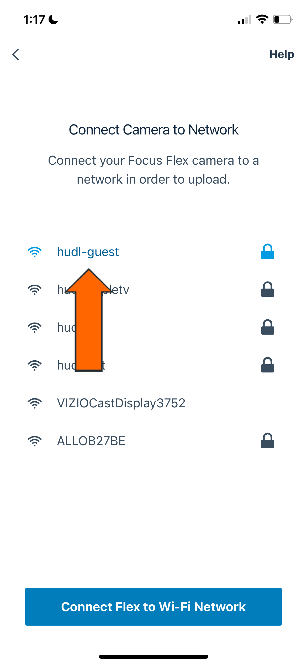 Connect Flex to a Network • Hudl Support