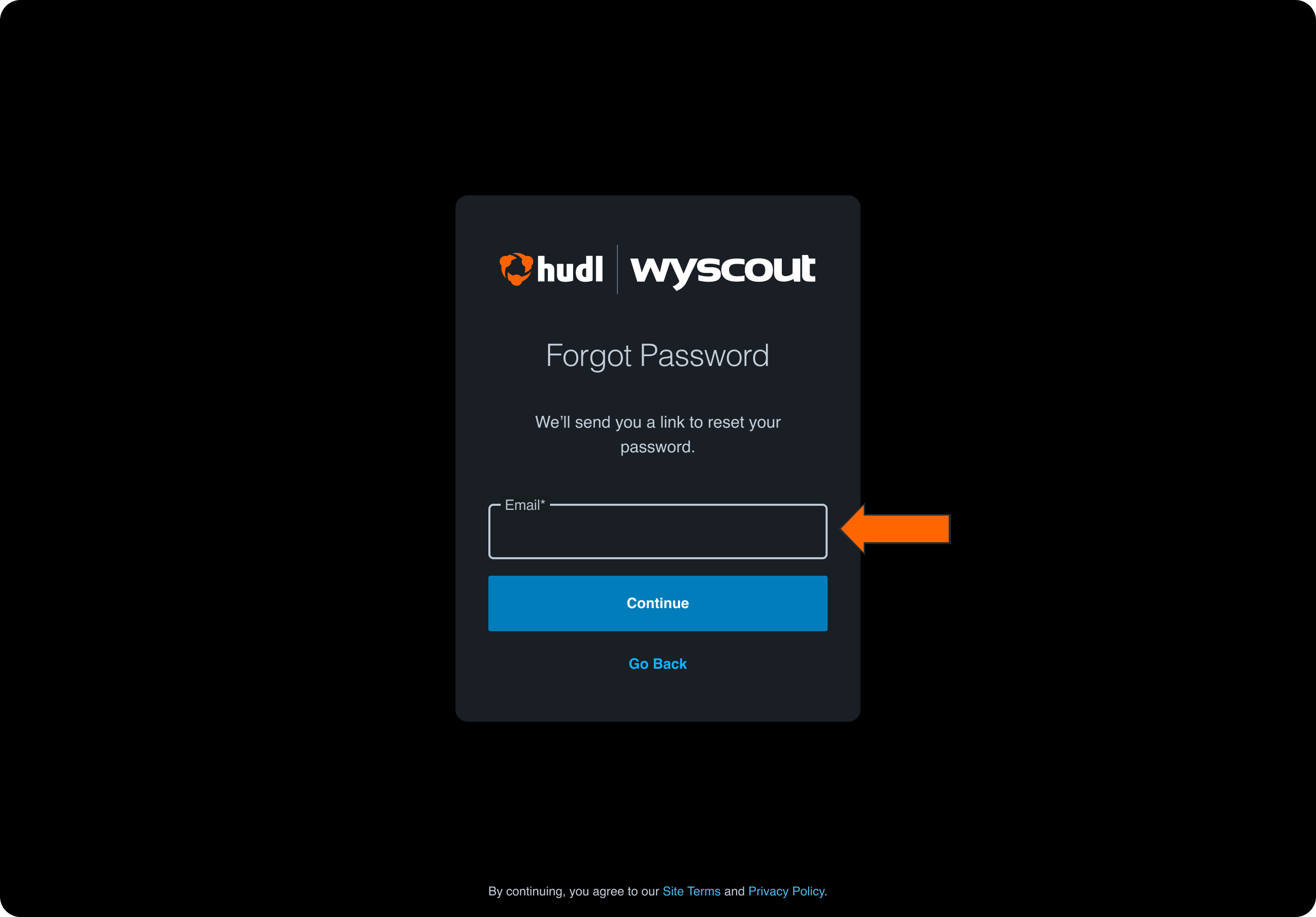 Reset Hudl Password • Wyscout • Hudl Support