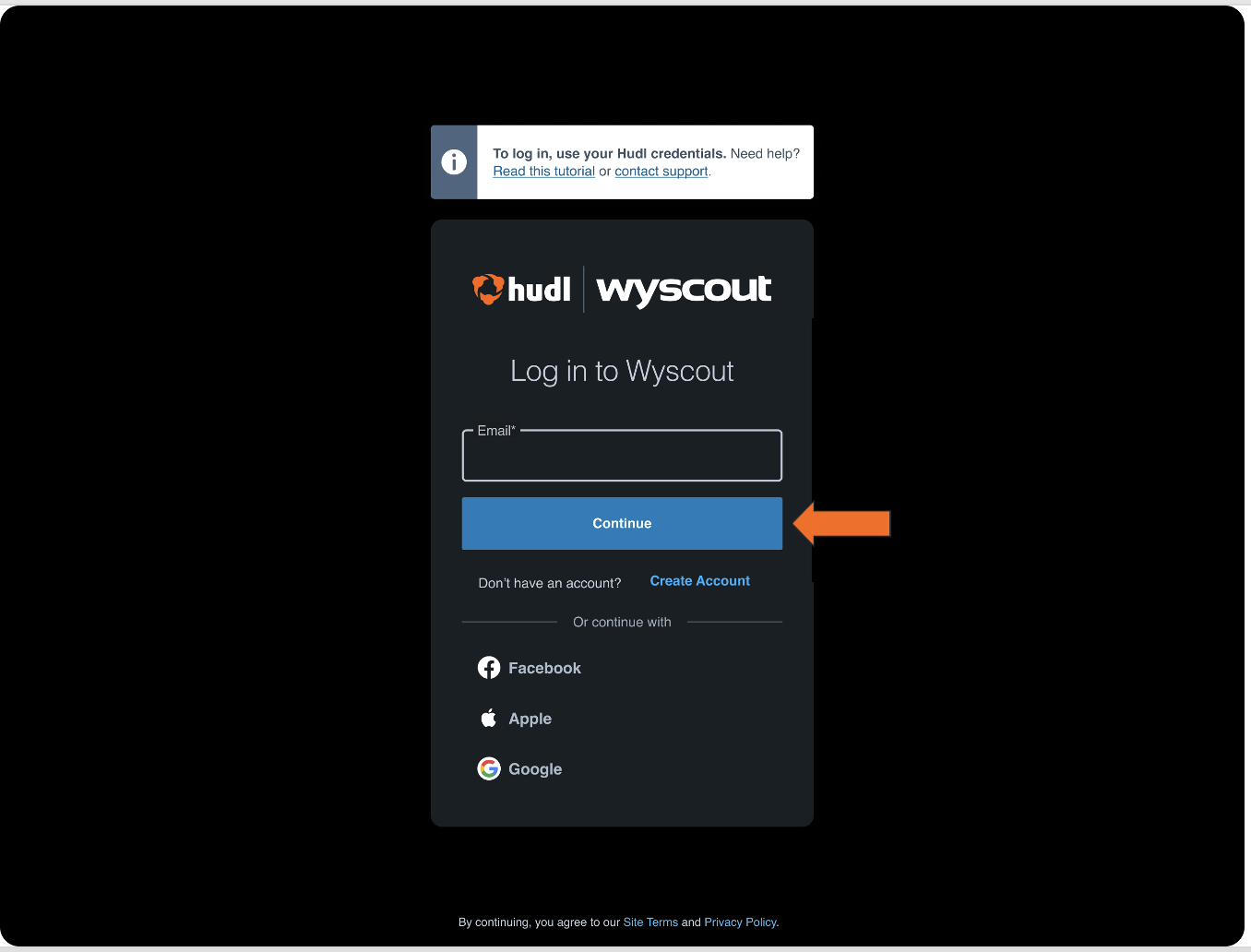 Log In to Wyscout • Hudl Support