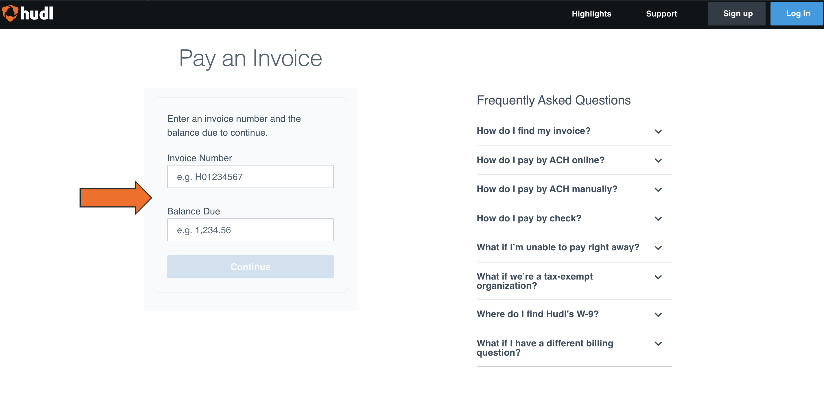 Pay Invoices • Hudl Support