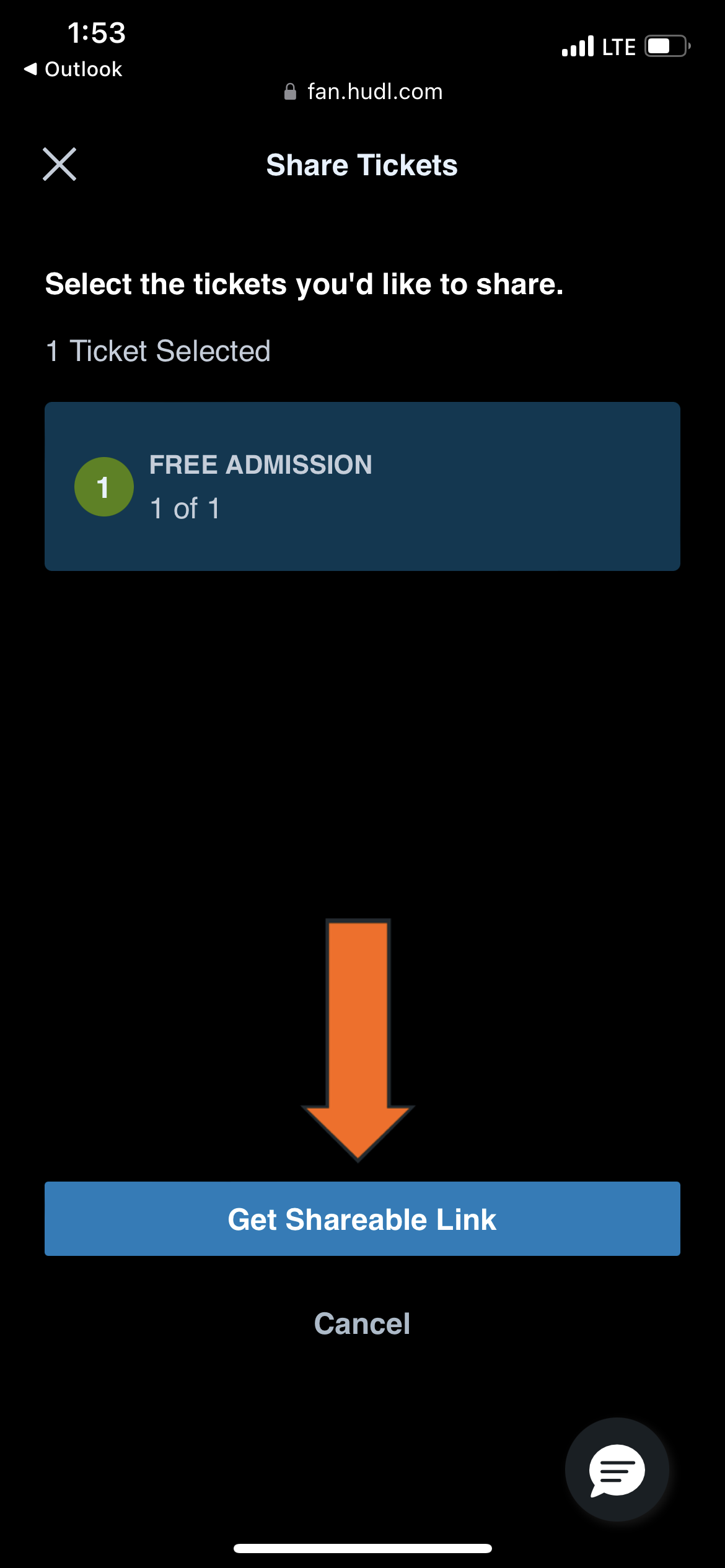 Share a Ticket • Hudl Support