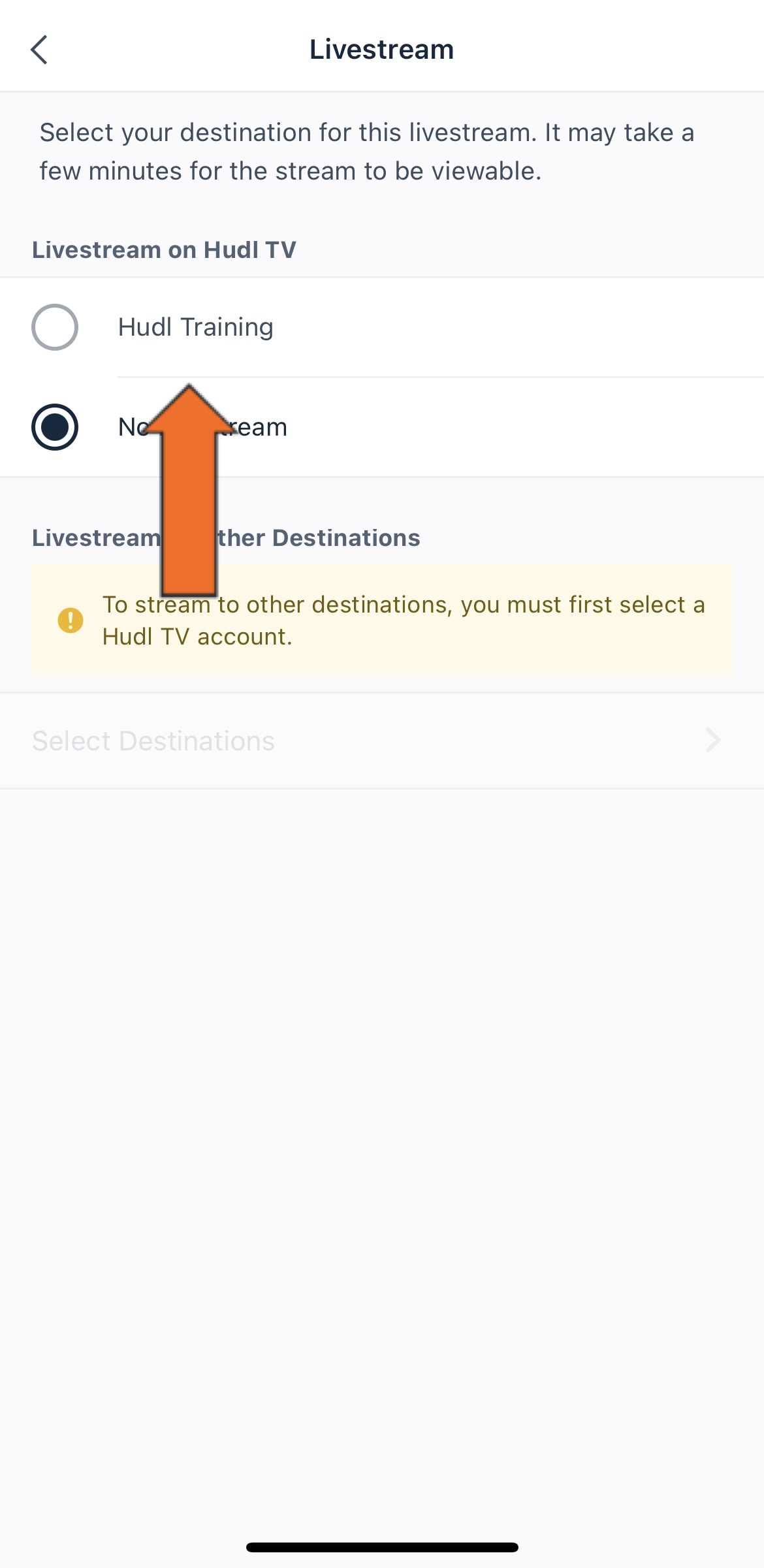 Livestream to Hudl Fan • Hudl Support