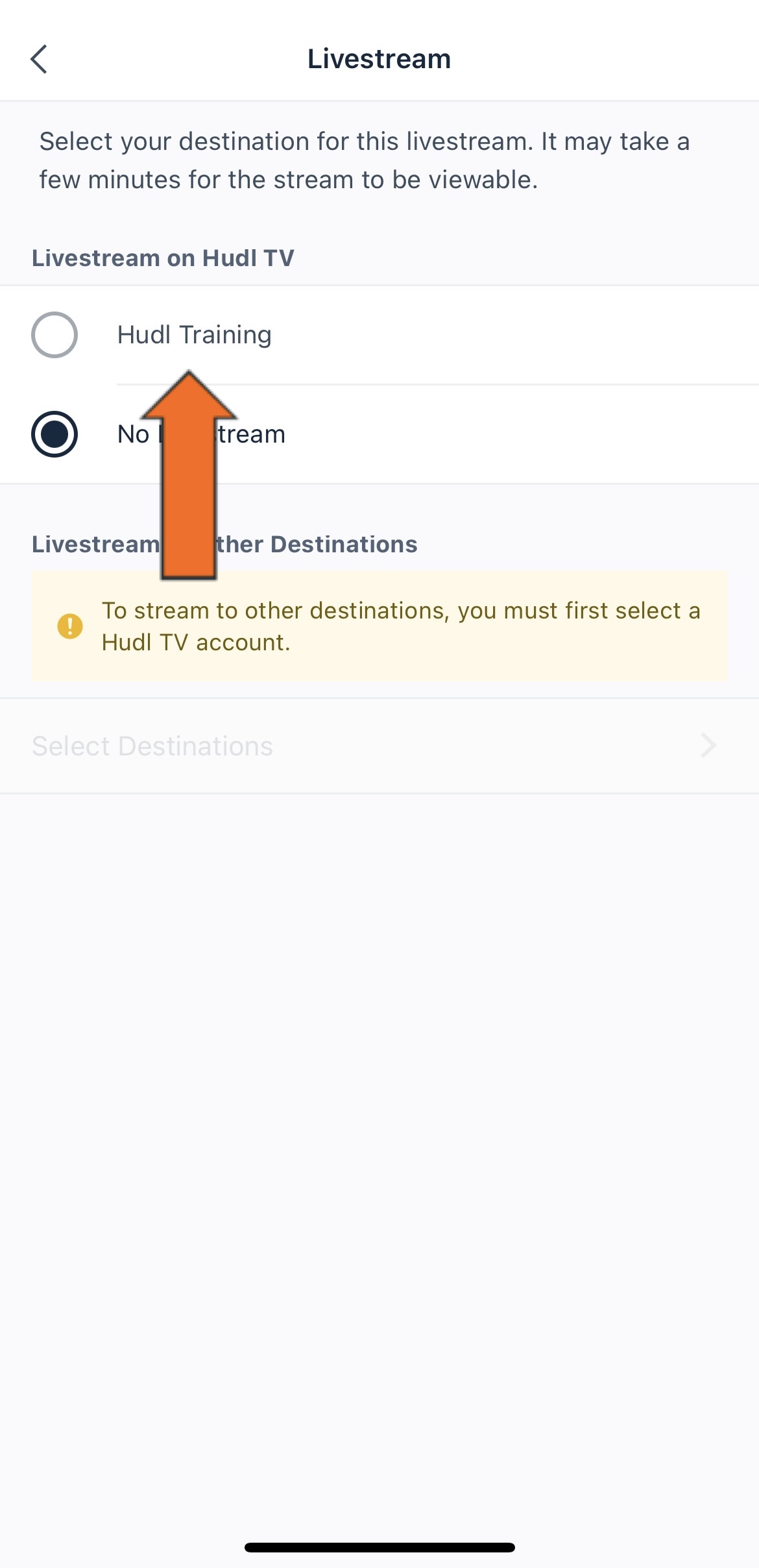 Livestream to Hudl Fan • Hudl Support