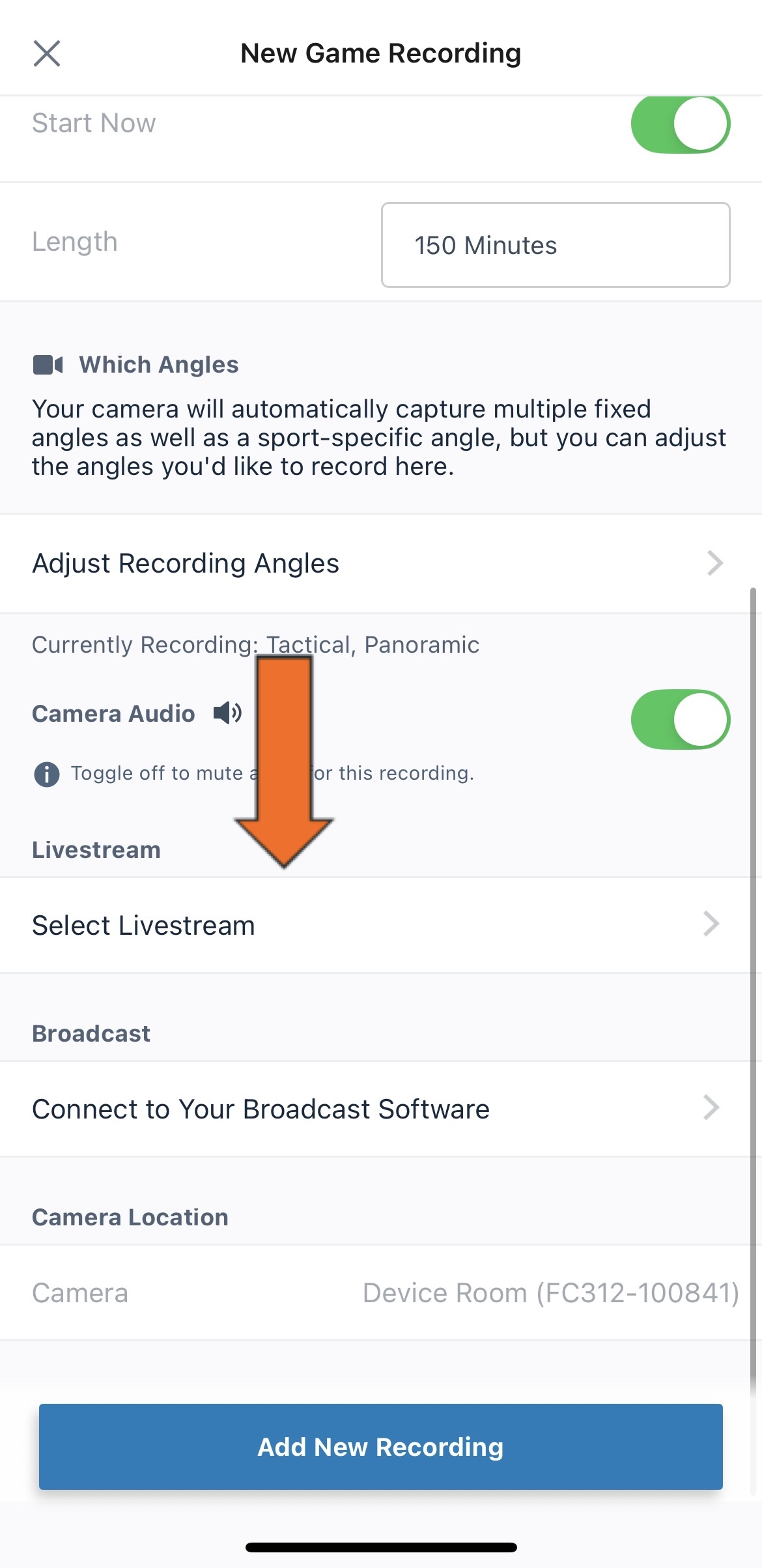 Livestream to Hudl Fan • Hudl Support