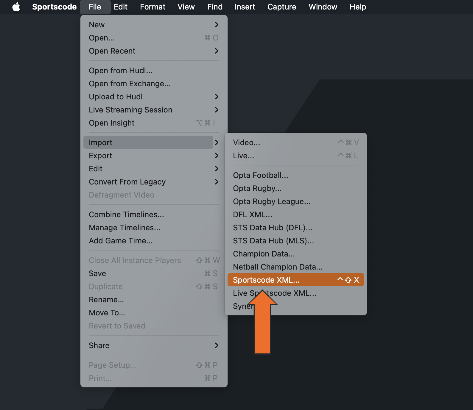 Import or Export a Sportscode XML • Hudl Support