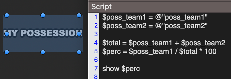 Calculate Possession % with Donut Chart • Hudl Support