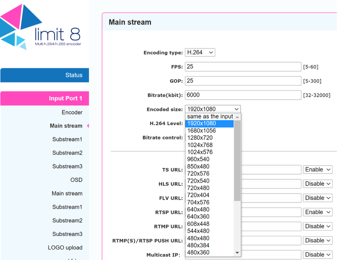 Capture Setup Using Limit 8 Channel Encoder • Hudl Support