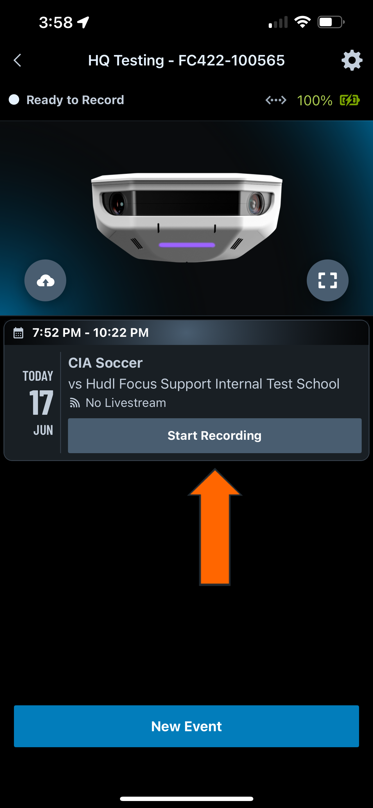 Schedule Flex Recording • Hudl Support