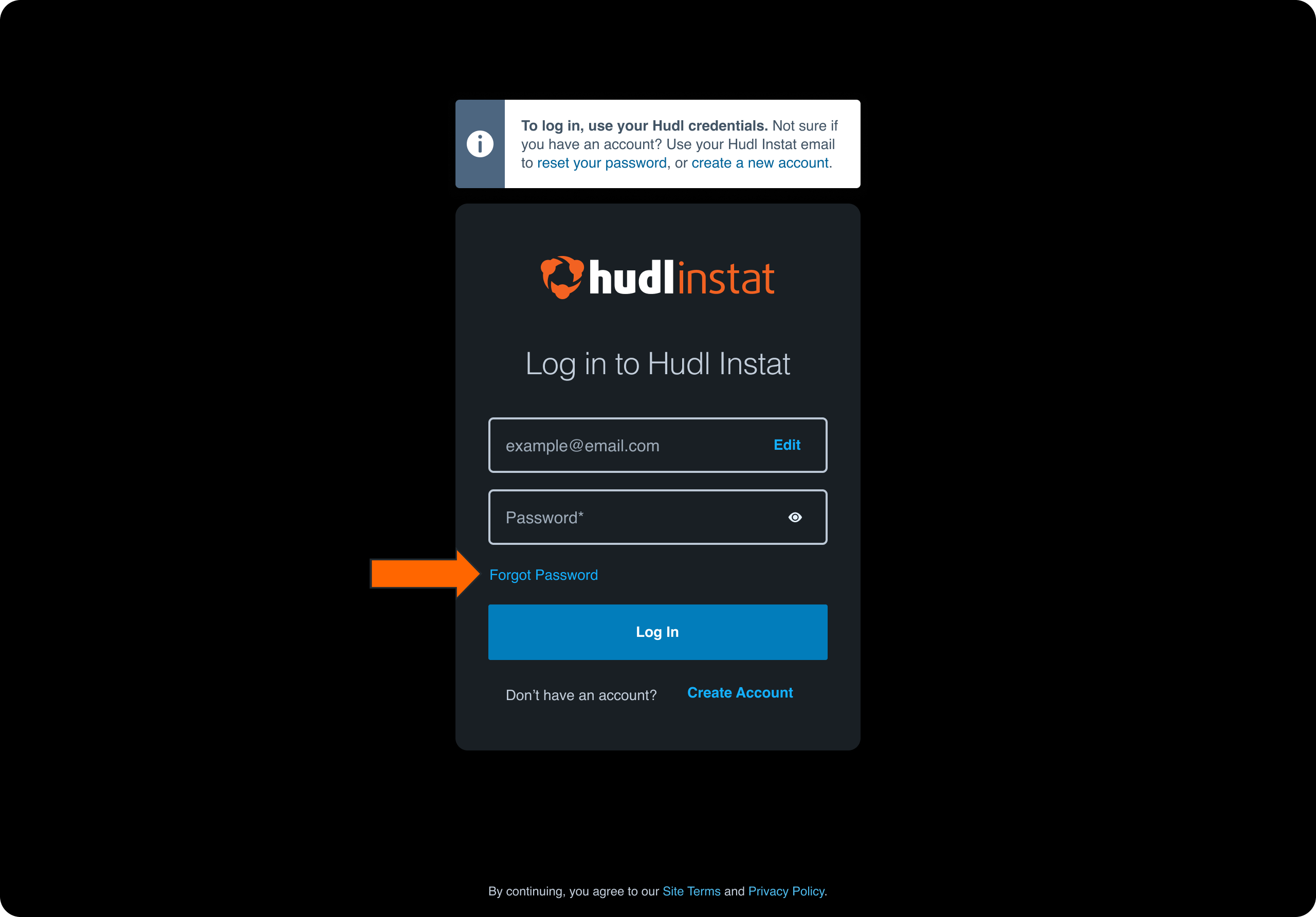 Reset Hudl Password • Hudl InStat • Hudl Support