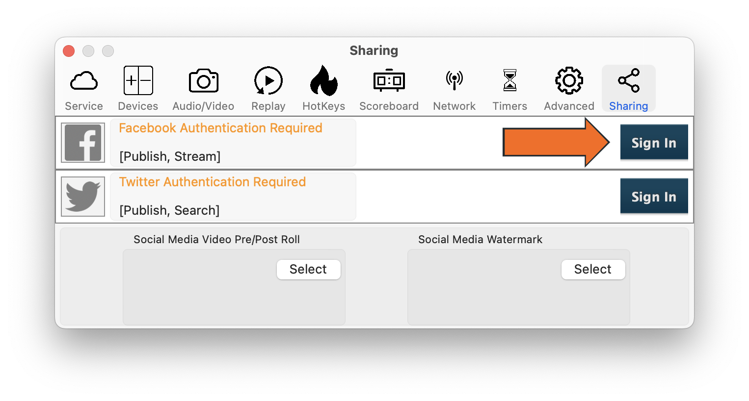 Social Media Sharing Login • Hudl Support