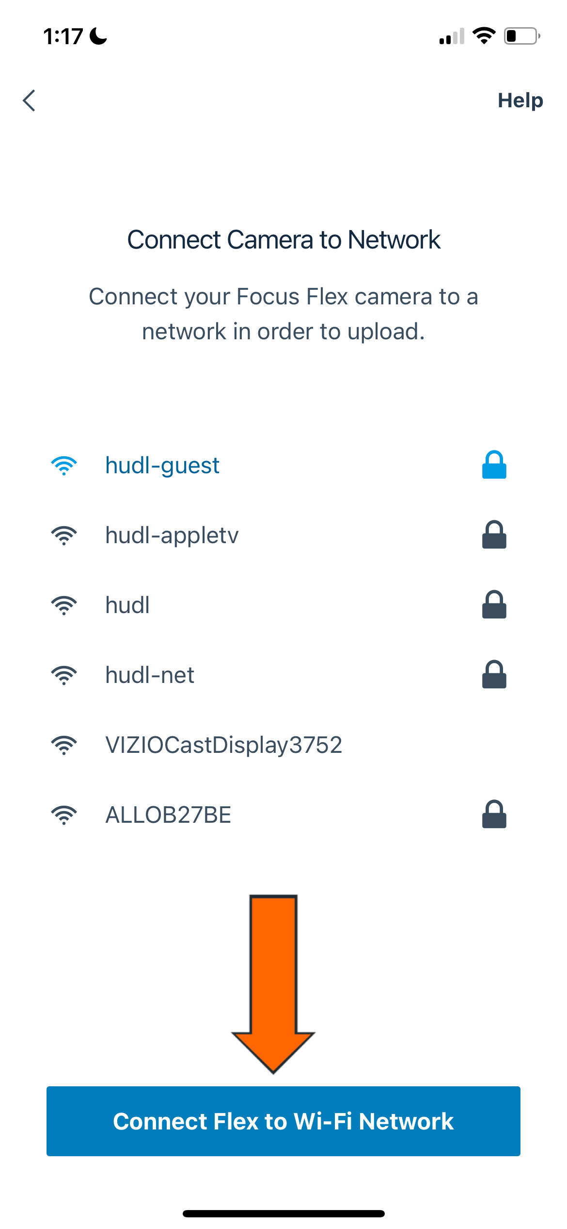 Connect Flex to a Network • Hudl Support