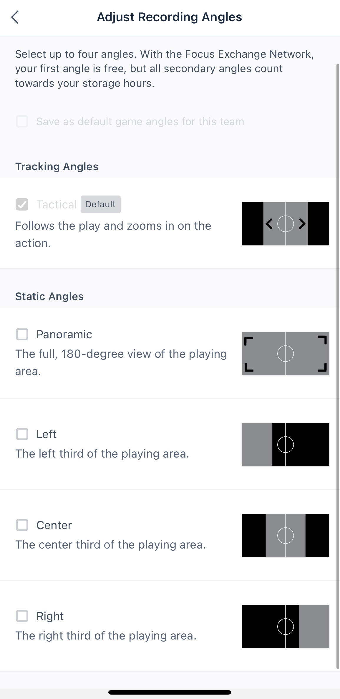 Camera Angles • Focus Flex • Hudl Support