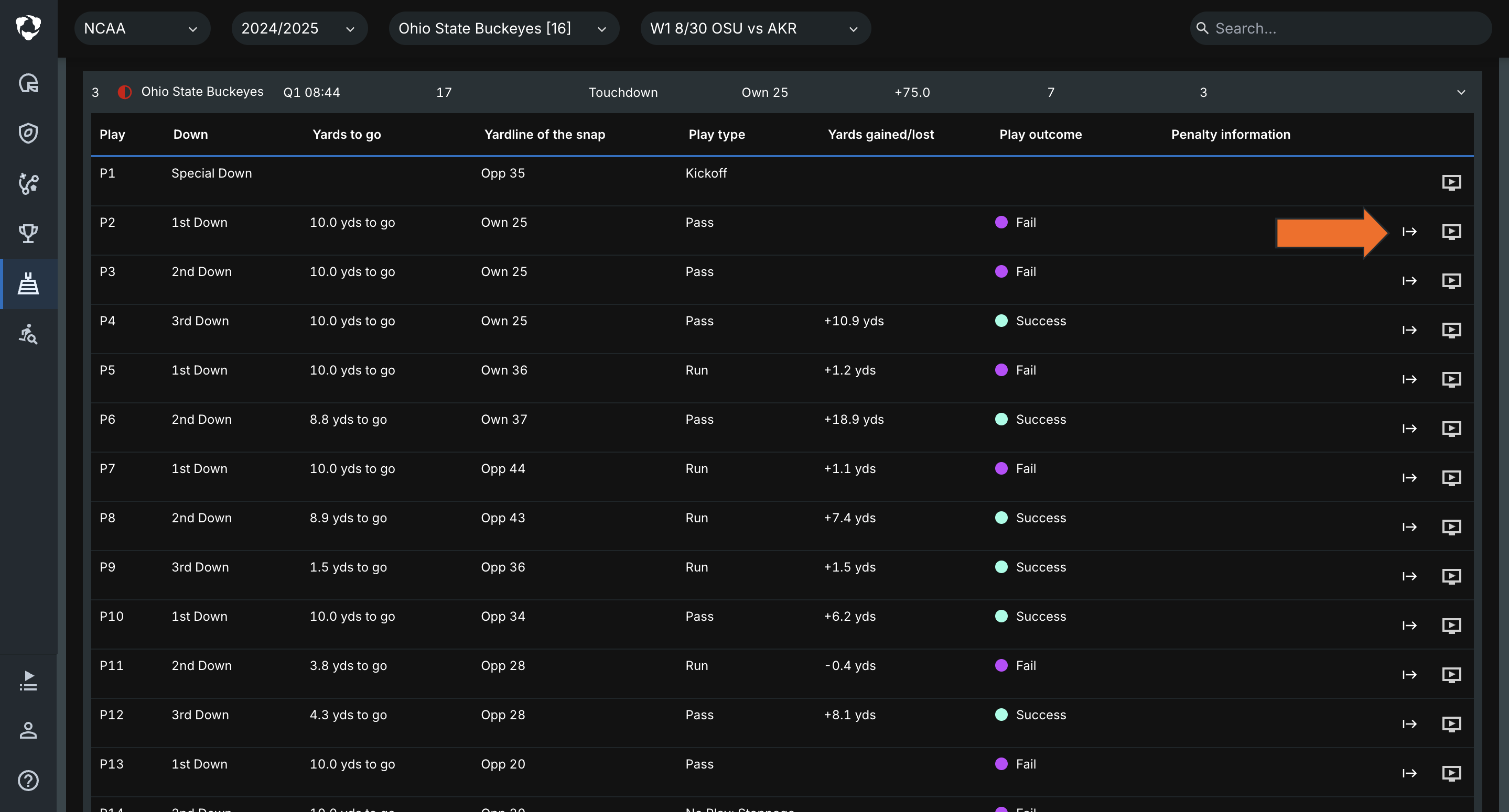 Play by Play Feed • Hudl Support