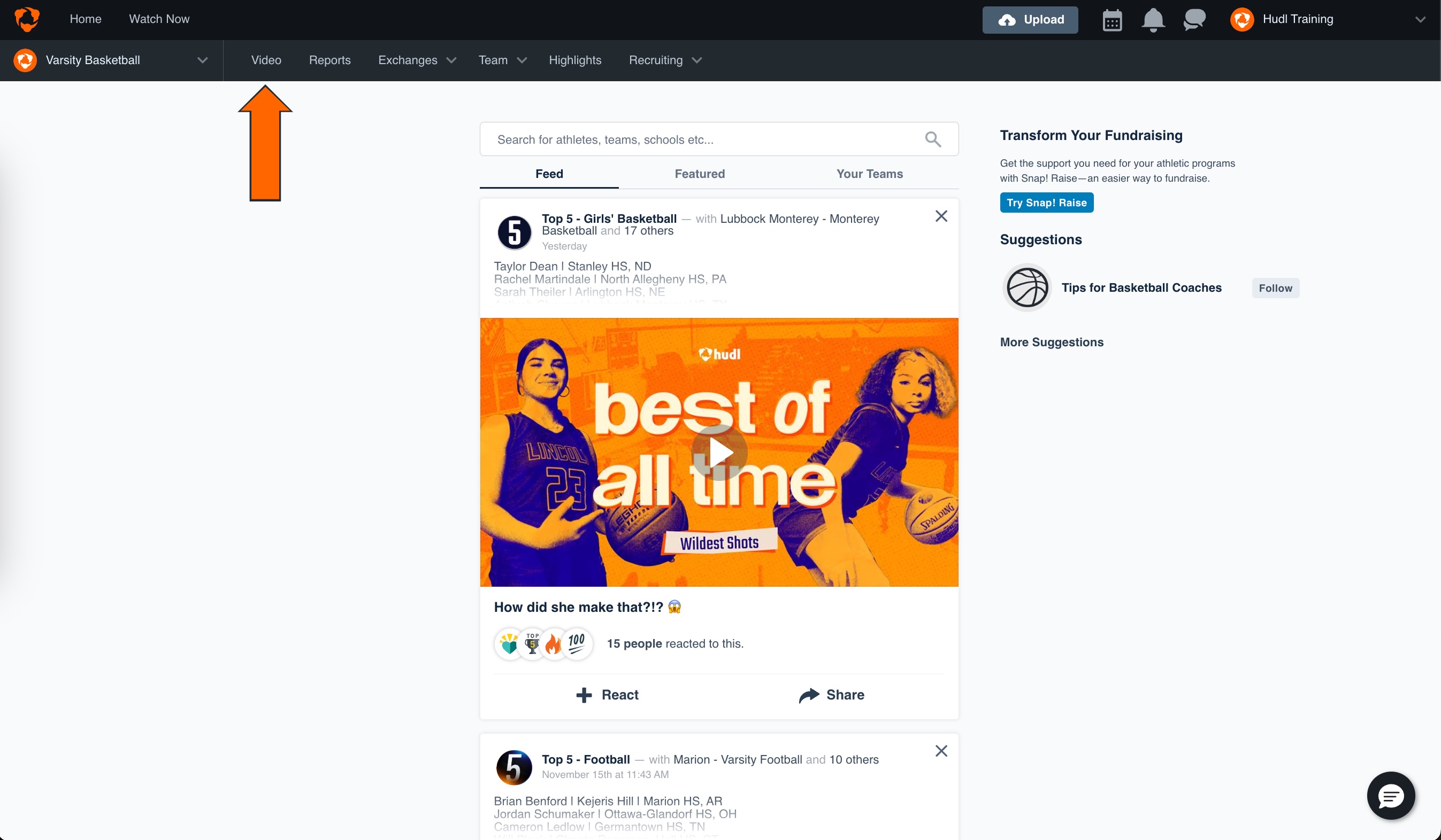 Find Video in Your Library • Hudl Support