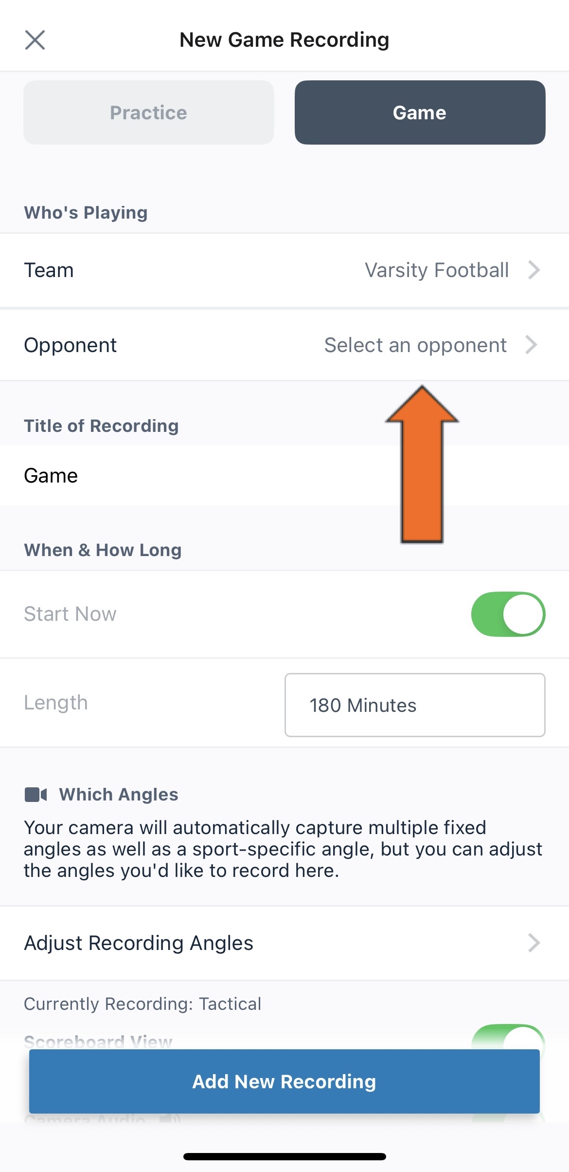 Record from the Hudl Focus App • Hudl Support