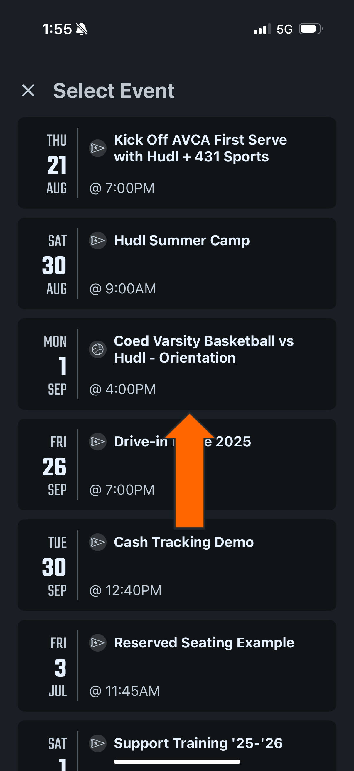Accept Custom Sales with Cash • Hudl Support