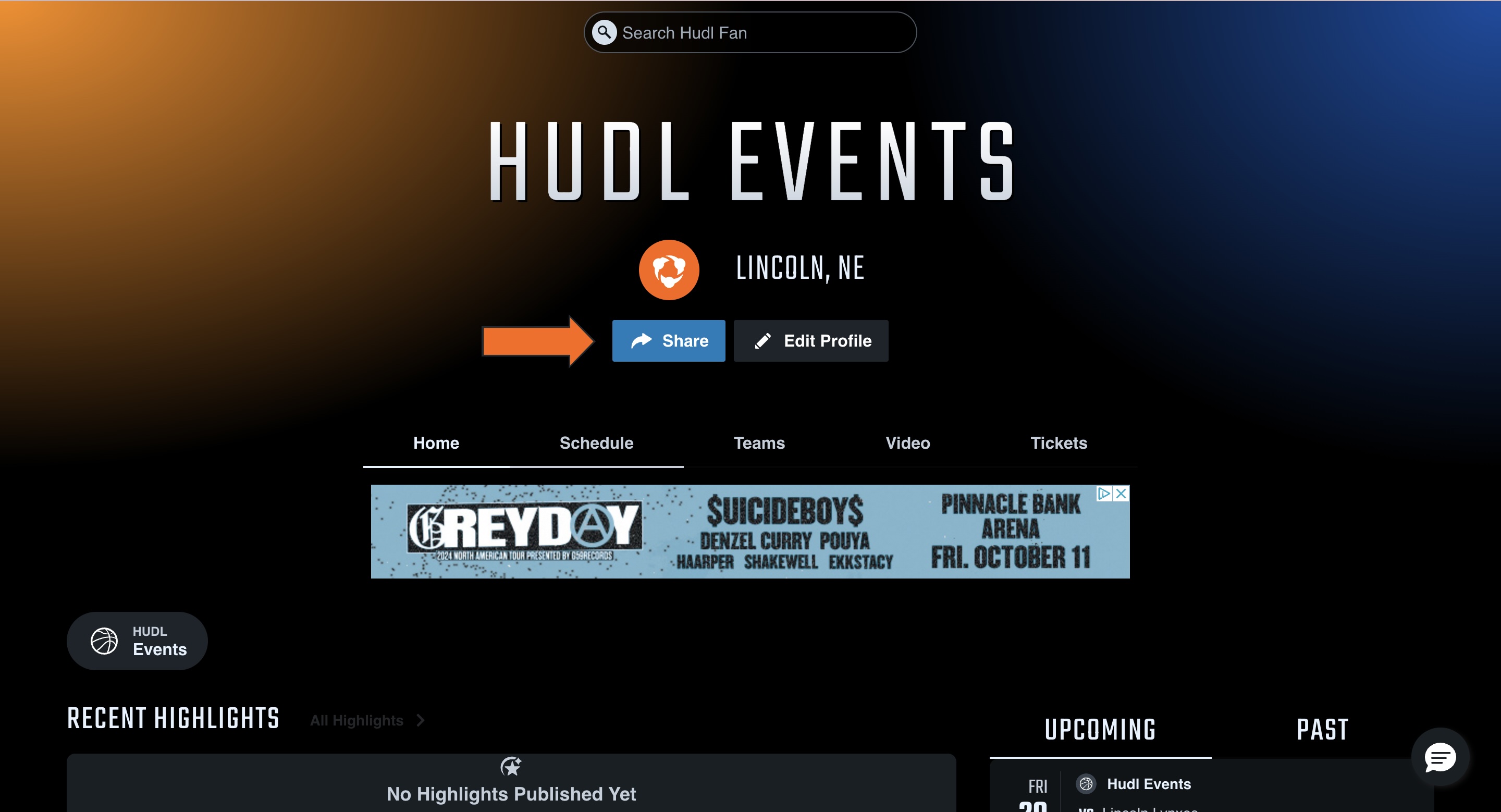 Share Your Organization Profile • Hudl Support