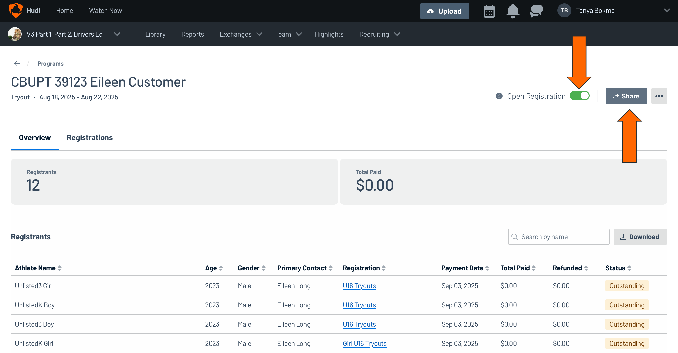 Share and Manage a Program • Hudl Support